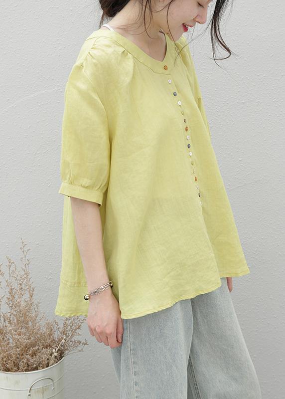 half sleeved linen tops & cotton blouses – Page 38 – SooLinen